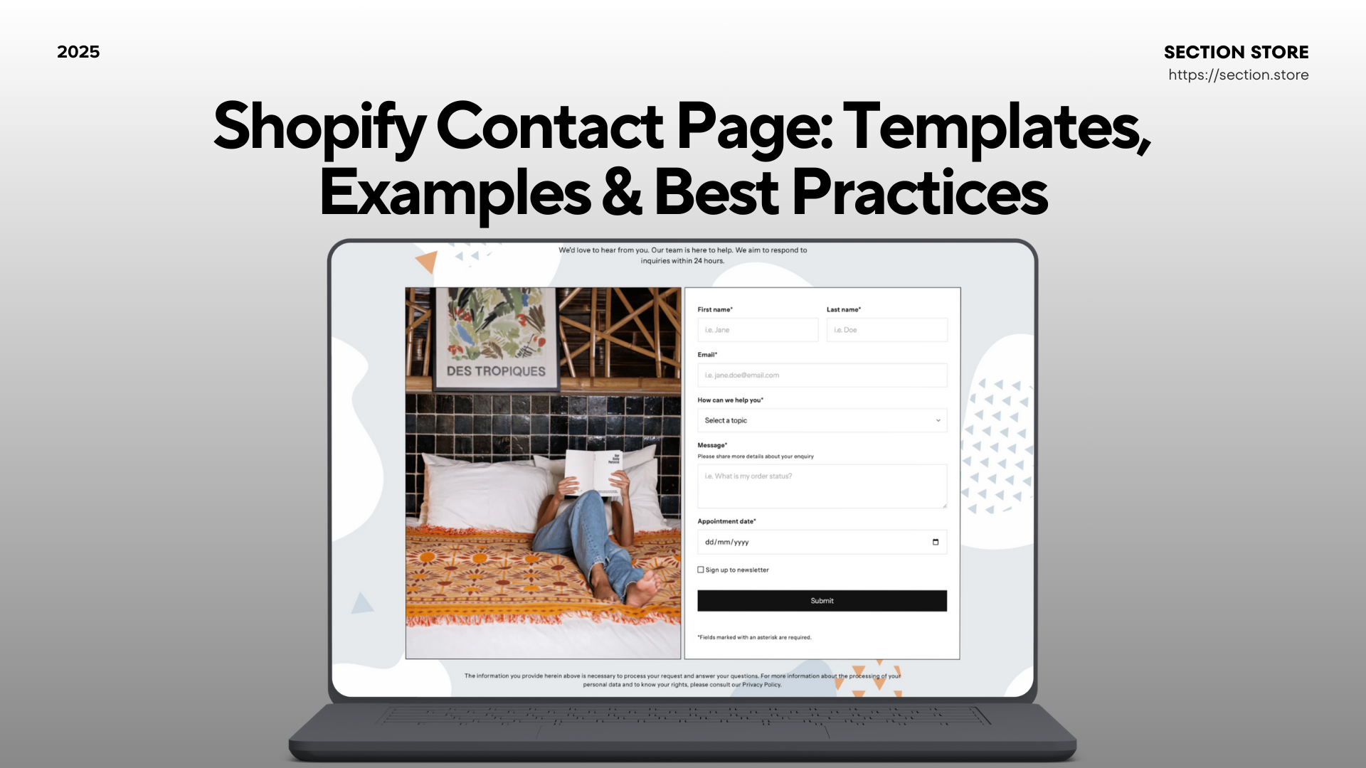 Shopify Contact Page: Templates, Examples & Best Practices – Section Store