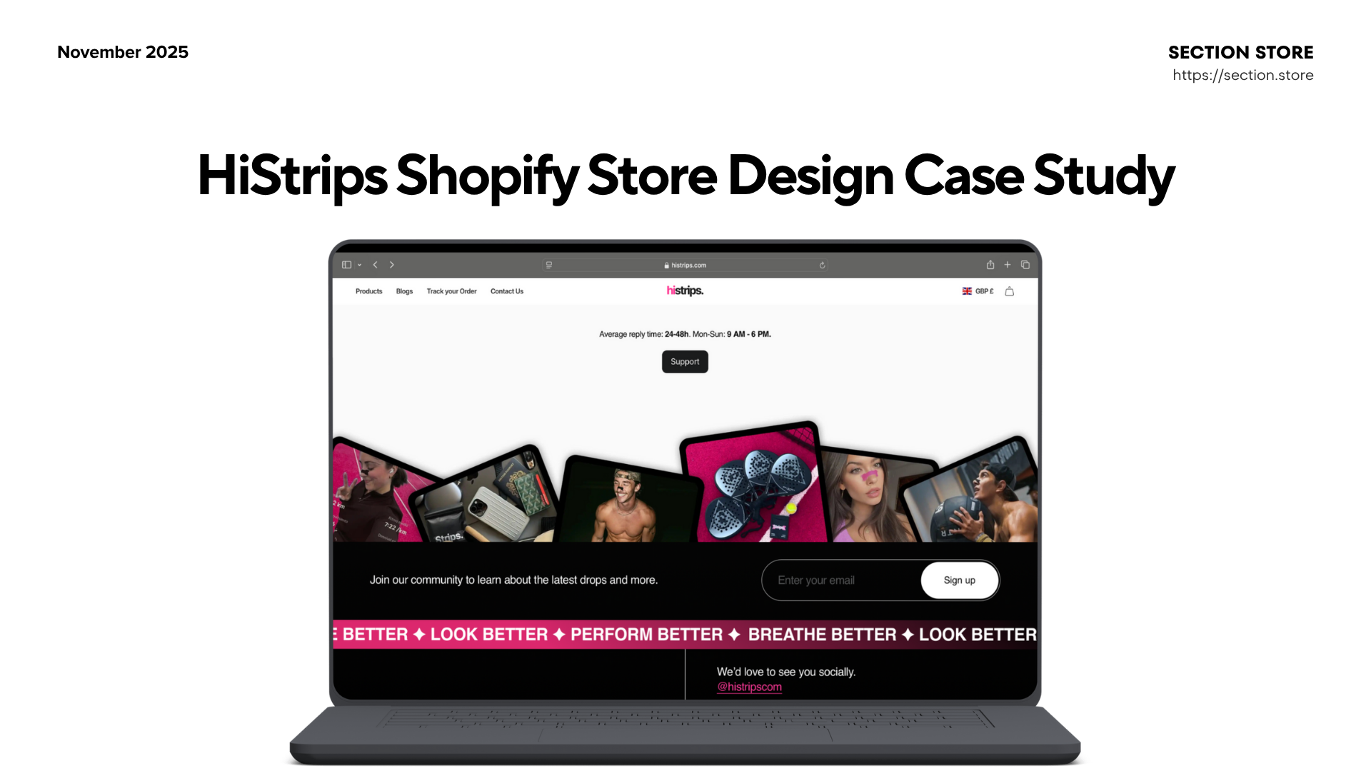 HiStrips Shopify Store Design Case Study – Section Store