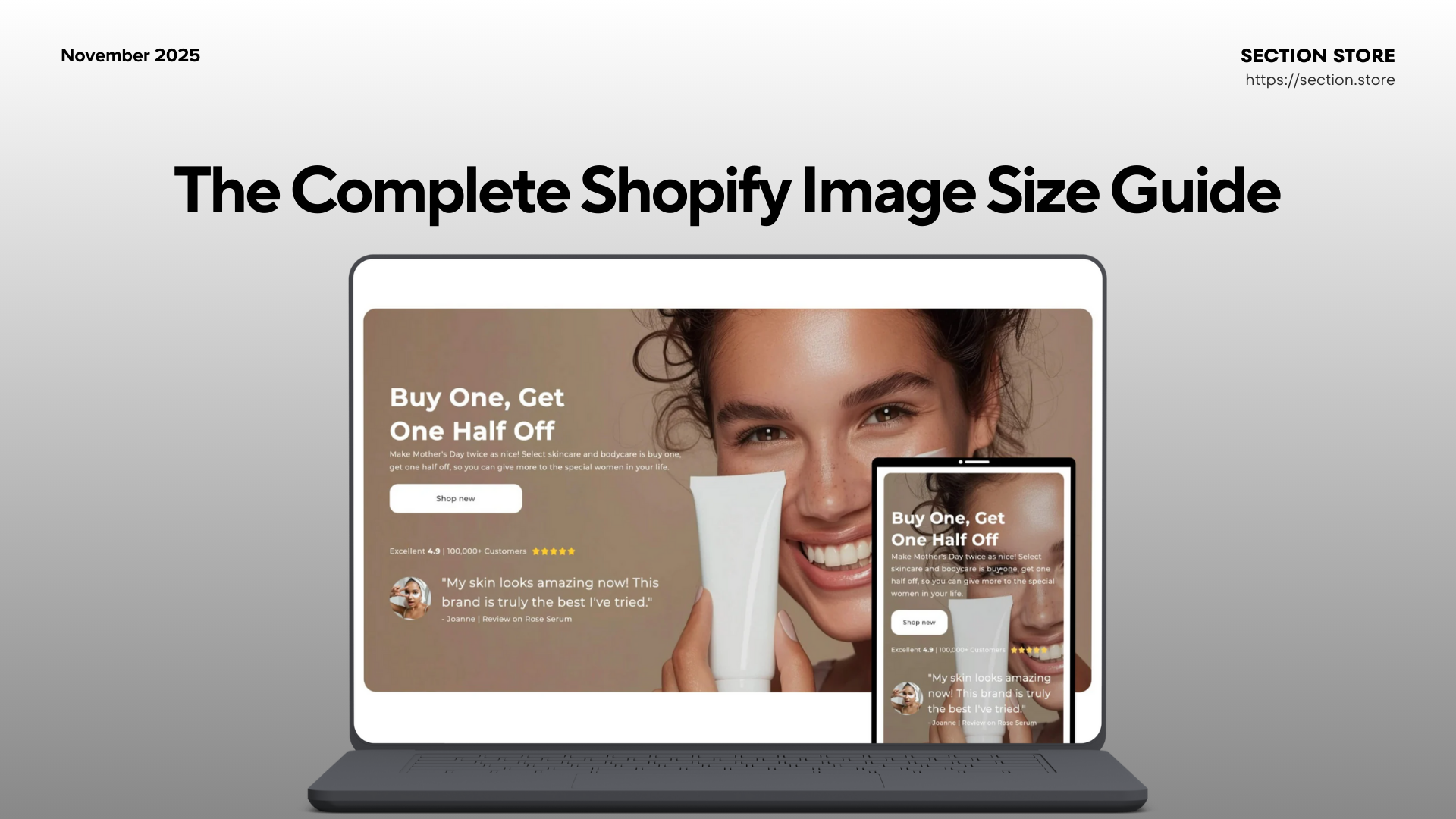 The Complete Shopify Image Size Guide (2025) – Section Store